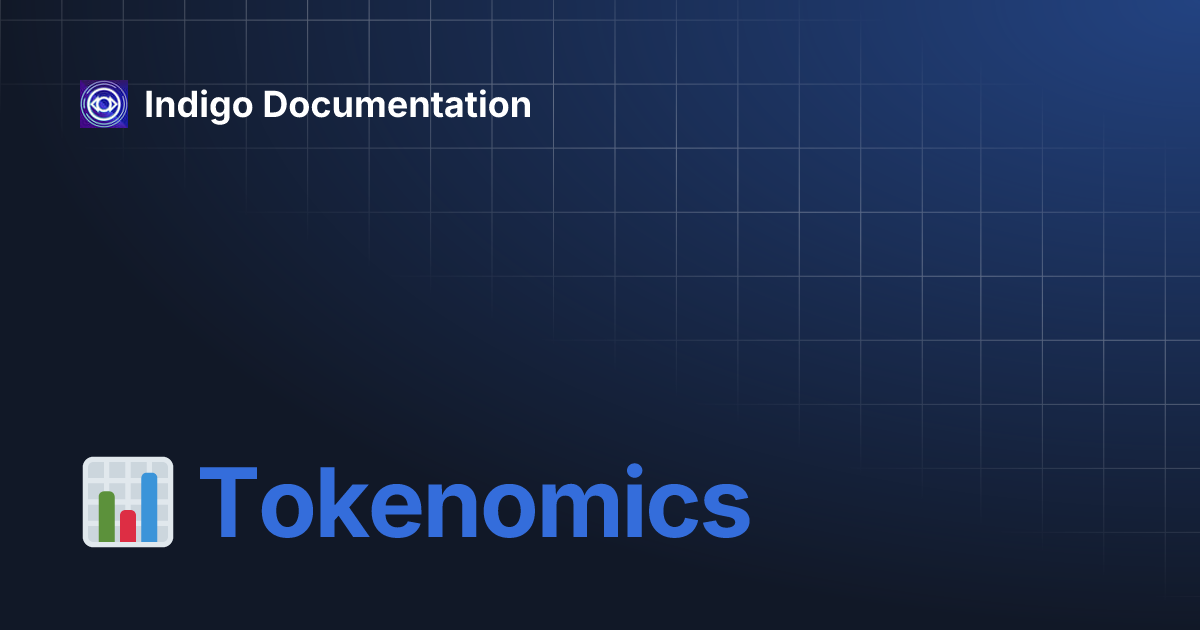 📊 Tokenomics | Indigo Documentation